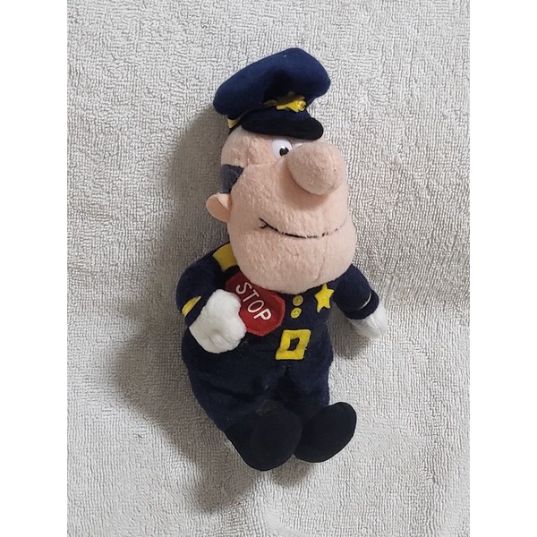 Authentic Vintage Stuffins Frosty the Snowman Traffic Cop Beanie Plush ...