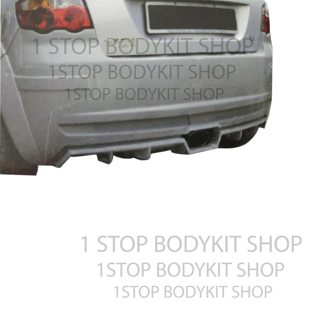PROTON SATRIA NEO REAR BUMPER (CPS) FIBER(FIBERGLASS)SKIRT LIP BODYKIT ...
