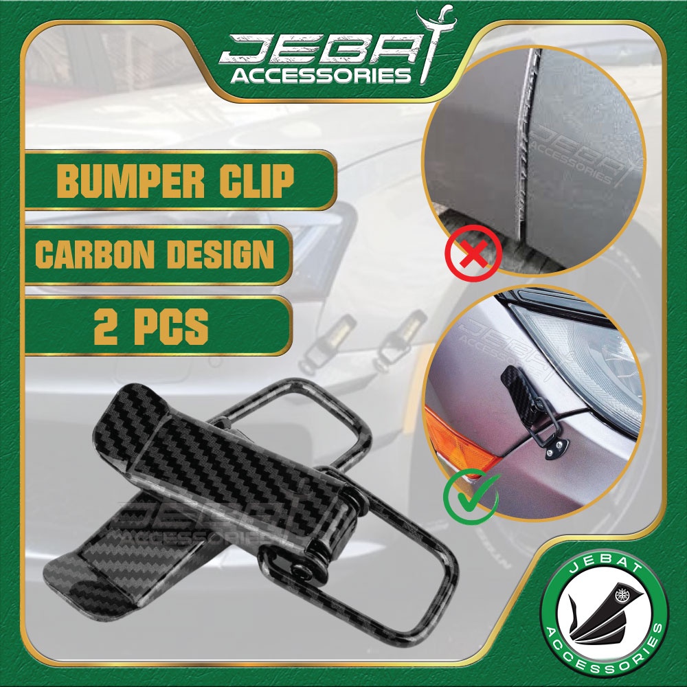 Universal Carbon Car lock bumper clip Bonnet lock Universal Bumper ...