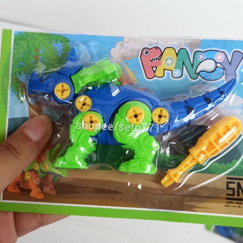 Mini DIY Dino Disassembly Toy Plus Dinosaur Screwdriver Do It Your Self ...