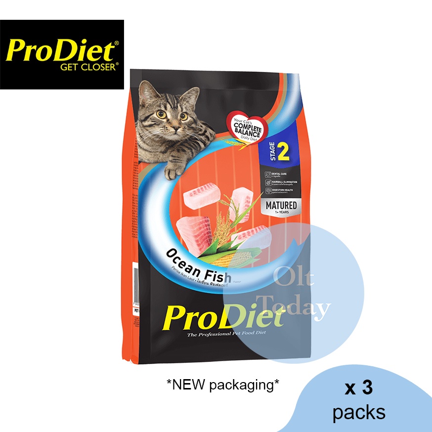 ProDiet 500g Ocean Fish Dry Cat Food x 3 packs [makanan kucing ...