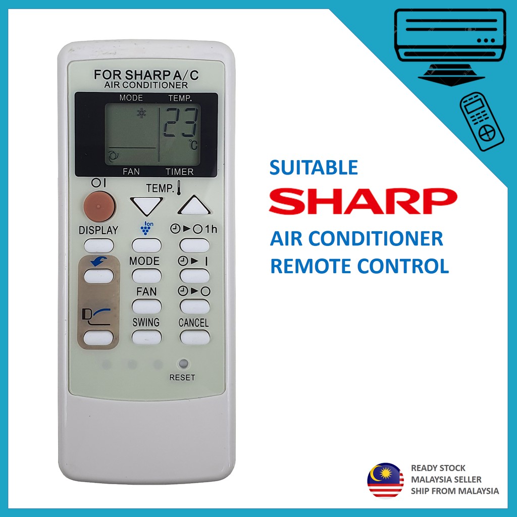 Sharp Replacement For Sharp Air Cond Aircond Air Conditioner Remote ...