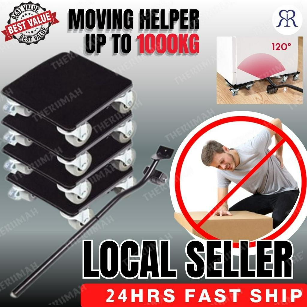 1000KG Furniture Transport Lifter Easy Mover Tools Rolling Wheel Corner ...