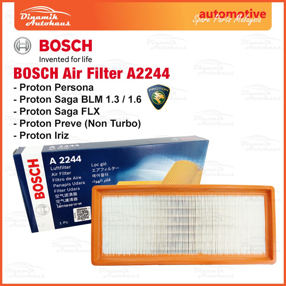 Proton Persona / Saga BLM / FLX / Preve / Iriz Car Bosch Air Filter ...