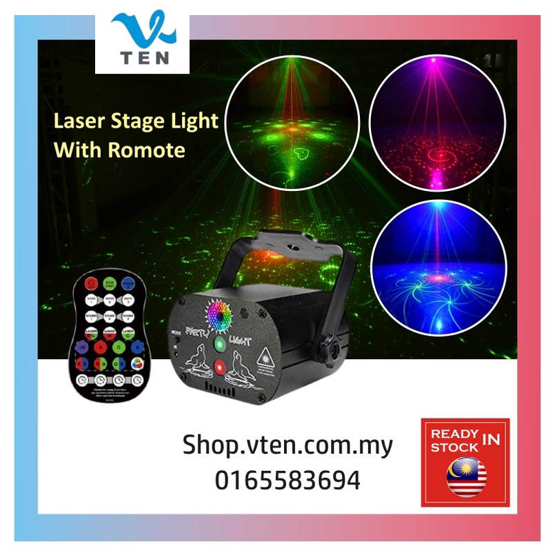 lampu disco Stage lights USB Laser Lampu Led Mini Stage Light Disco ...