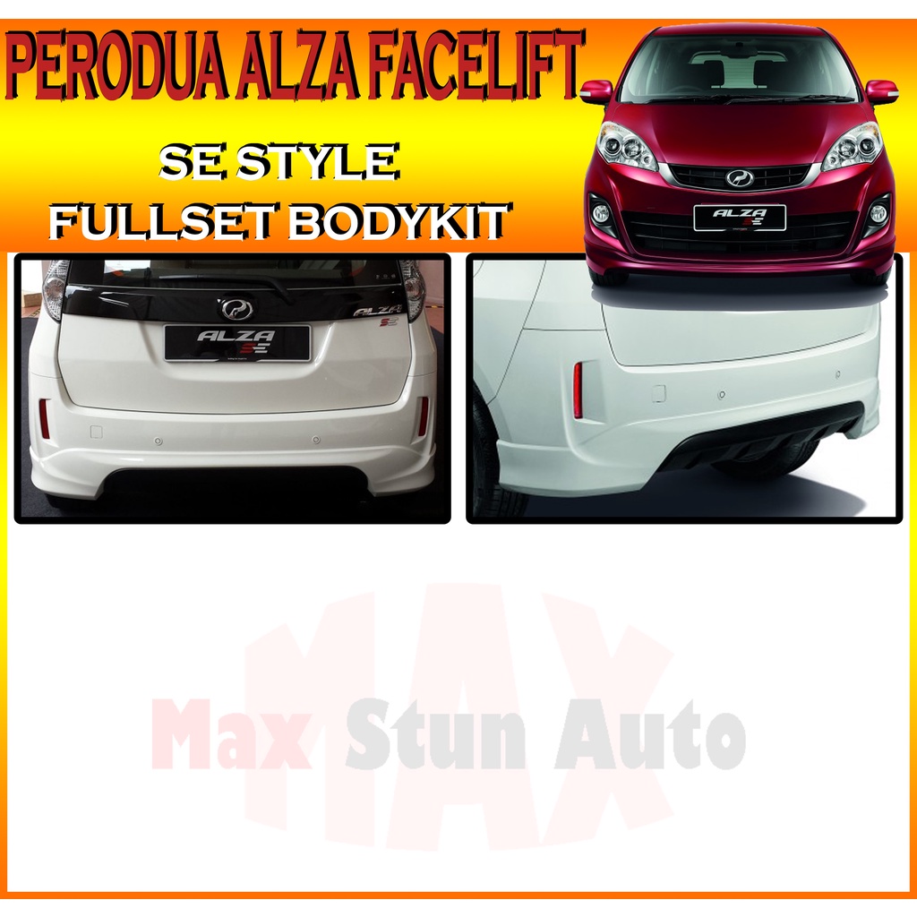 PERODUA ALZA 2014 FACELIFT SE STYLE FULLSET BODYKIT (SE) ALZA BUMPER ...