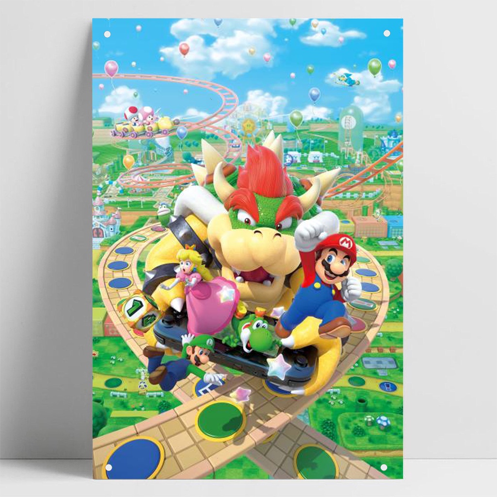 Ps4 Switch Game Super Mario Bros Poster Tin Painting Sign Metal Wall ...