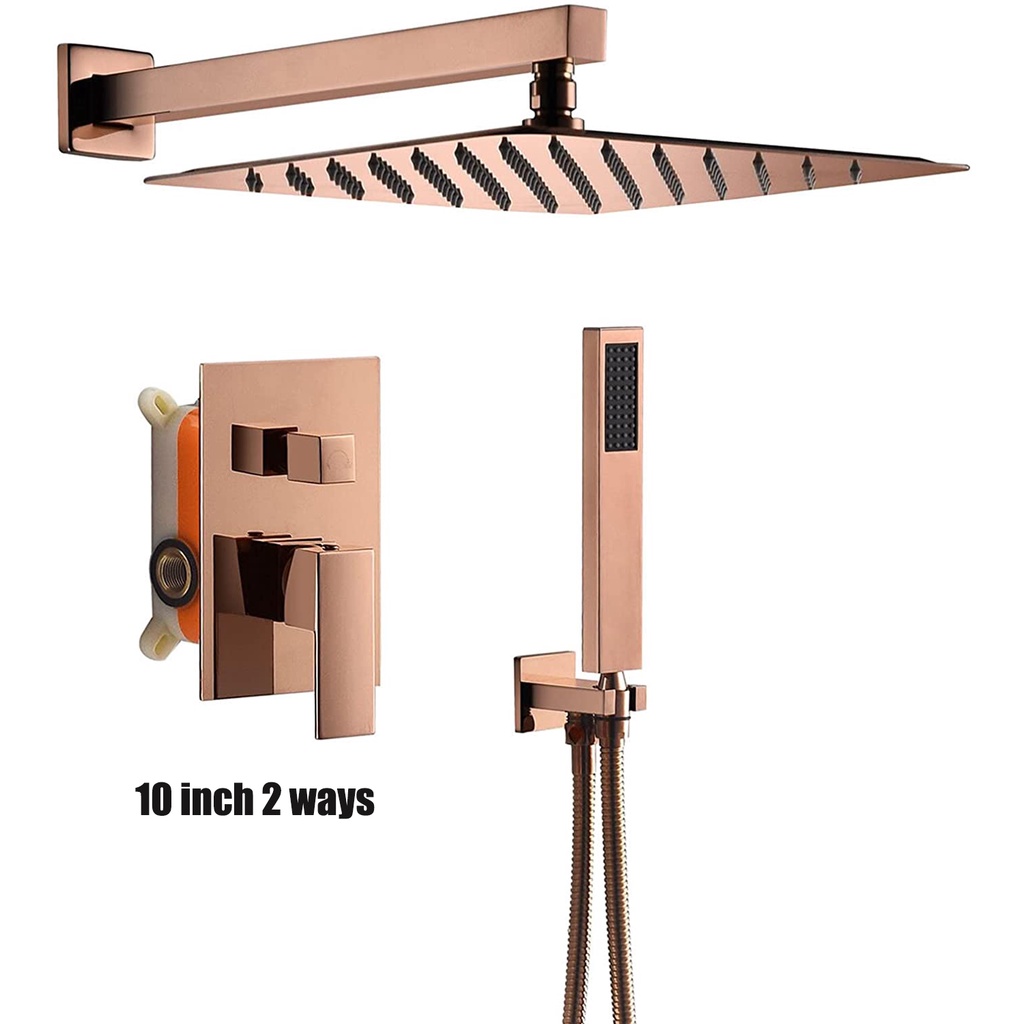 Rose gold showers set constant concealed control concealed embedded ...