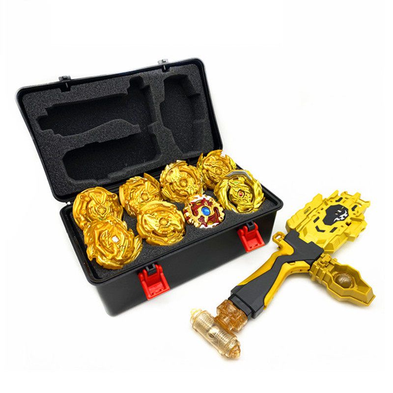 8pcs Fun Golden Beyblade Set Featuring Cool Designs And Efficient Box ...