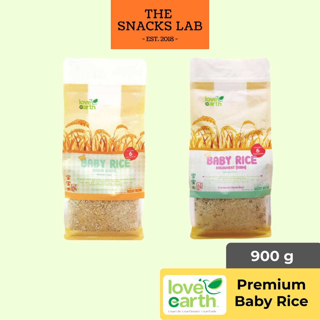 Love Earth Premium Baby Rice (Quinoa / Buckwheat) / Campuran Beras Bayi ...
