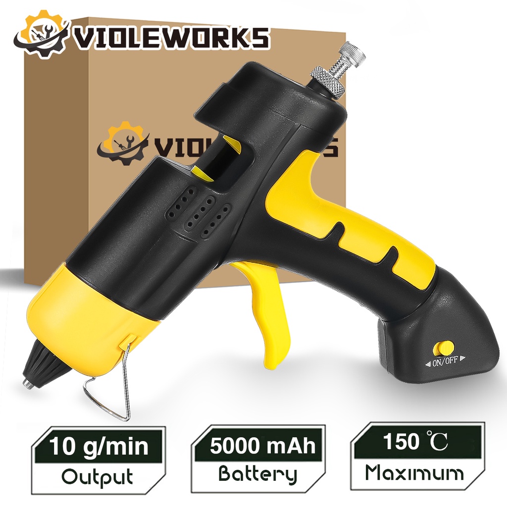 3.7V 580W Rechargeable Cordless Hot Melt Glue Guns 5000 mAh Lithium ...