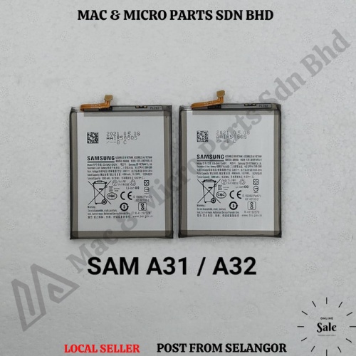 MG BRAND GALAXY A31 A315F A32 A325F Battery Model EB-BA315ABY (5000mAh ...
