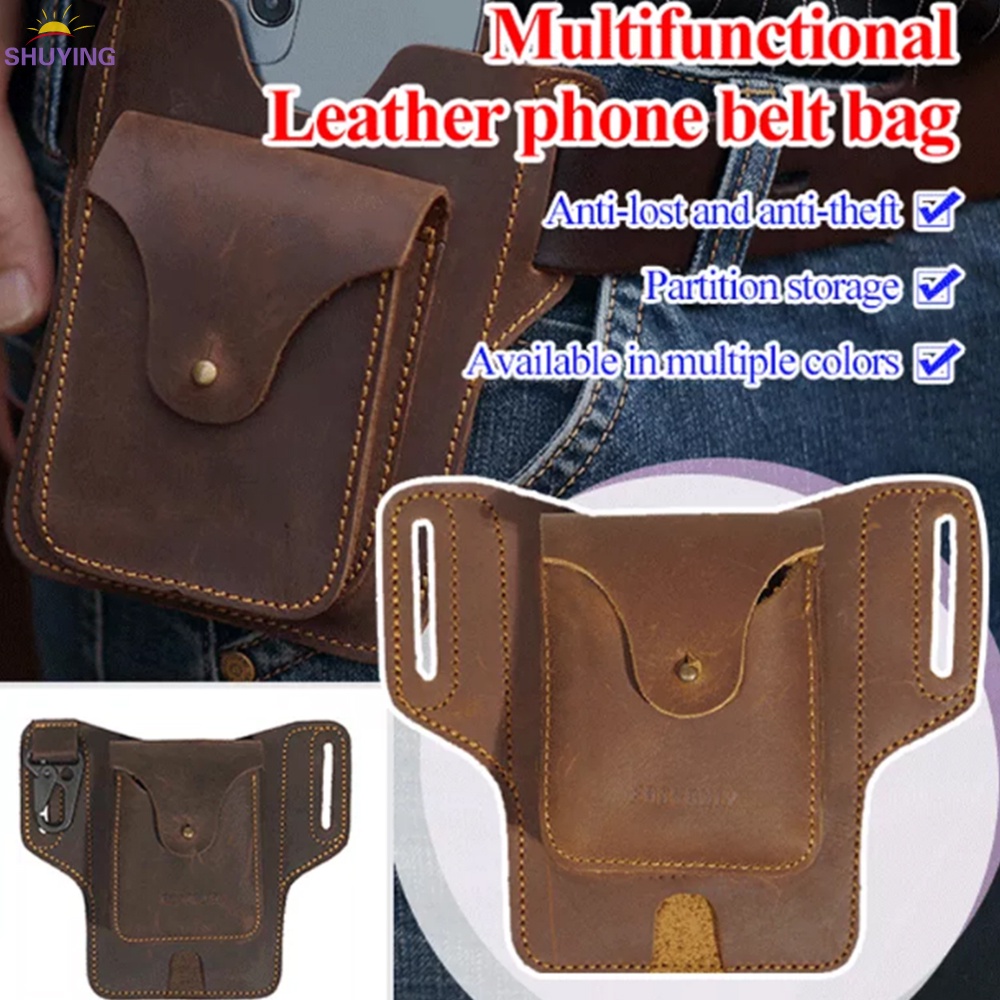 Belt Pouch Phone Holster Dual Mobile Phone Pockets Pouch Belt Case ...
