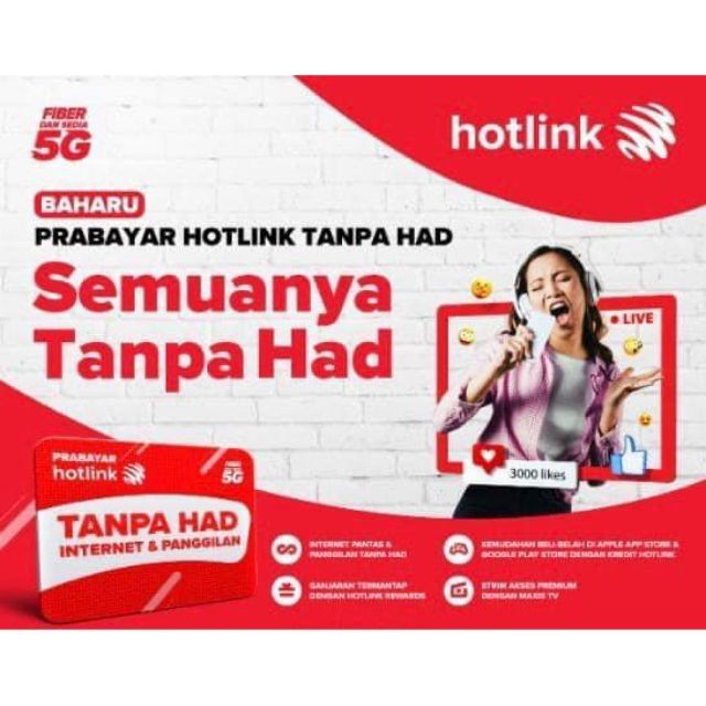 [ReadyStock] Simcard HOTLINK 5G ( Unlimited call & Unlimited internet ) | Shopee Malaysia