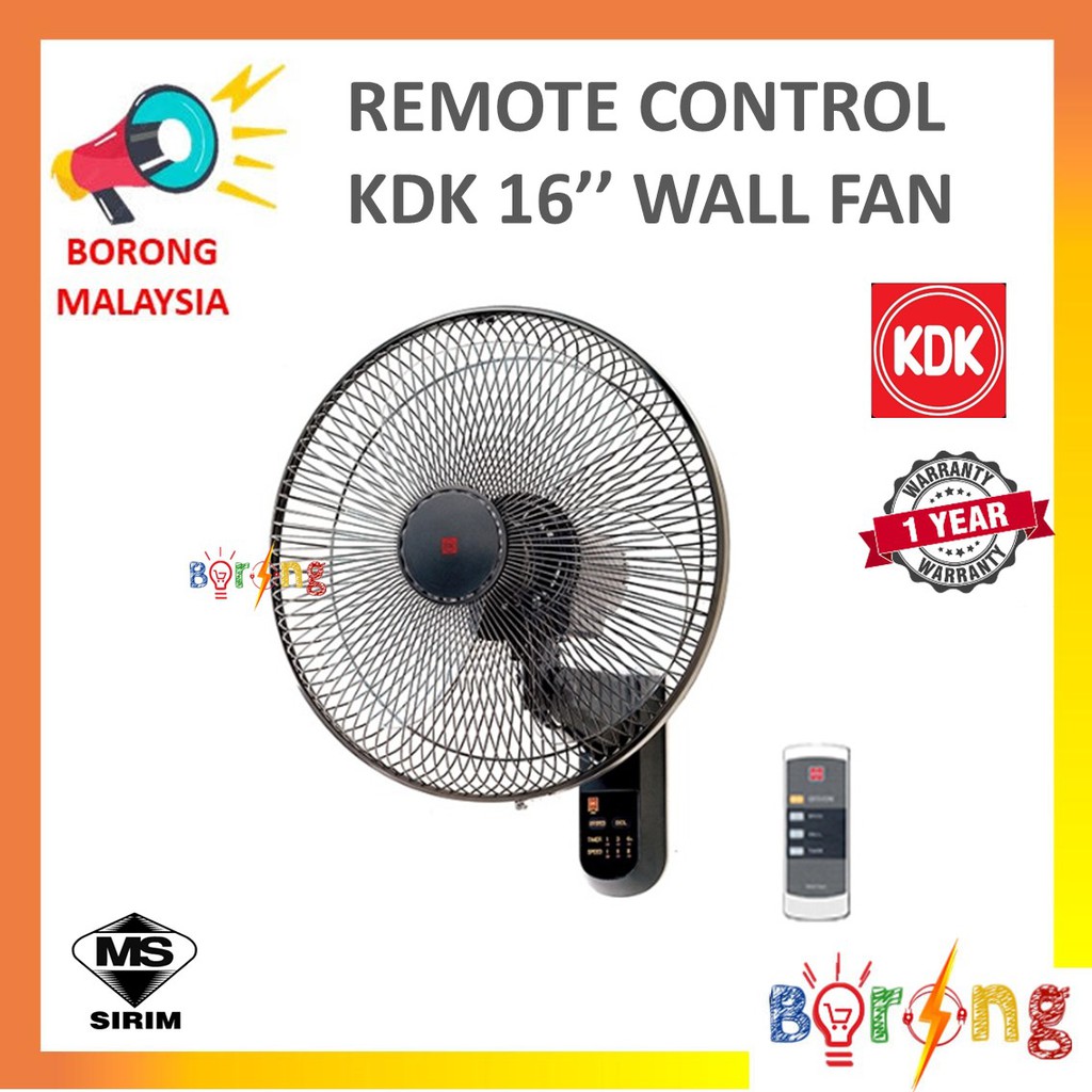 WALL FAN 16'' KDK / DEKA / DESIGNER / EURO / SIBERIAIR | Shopee Malaysia