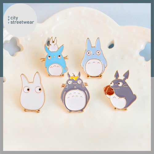 TOTORO Brooch Badge Enamel Pin | Ghibli Cartoon Characters | Totoro Chu ...