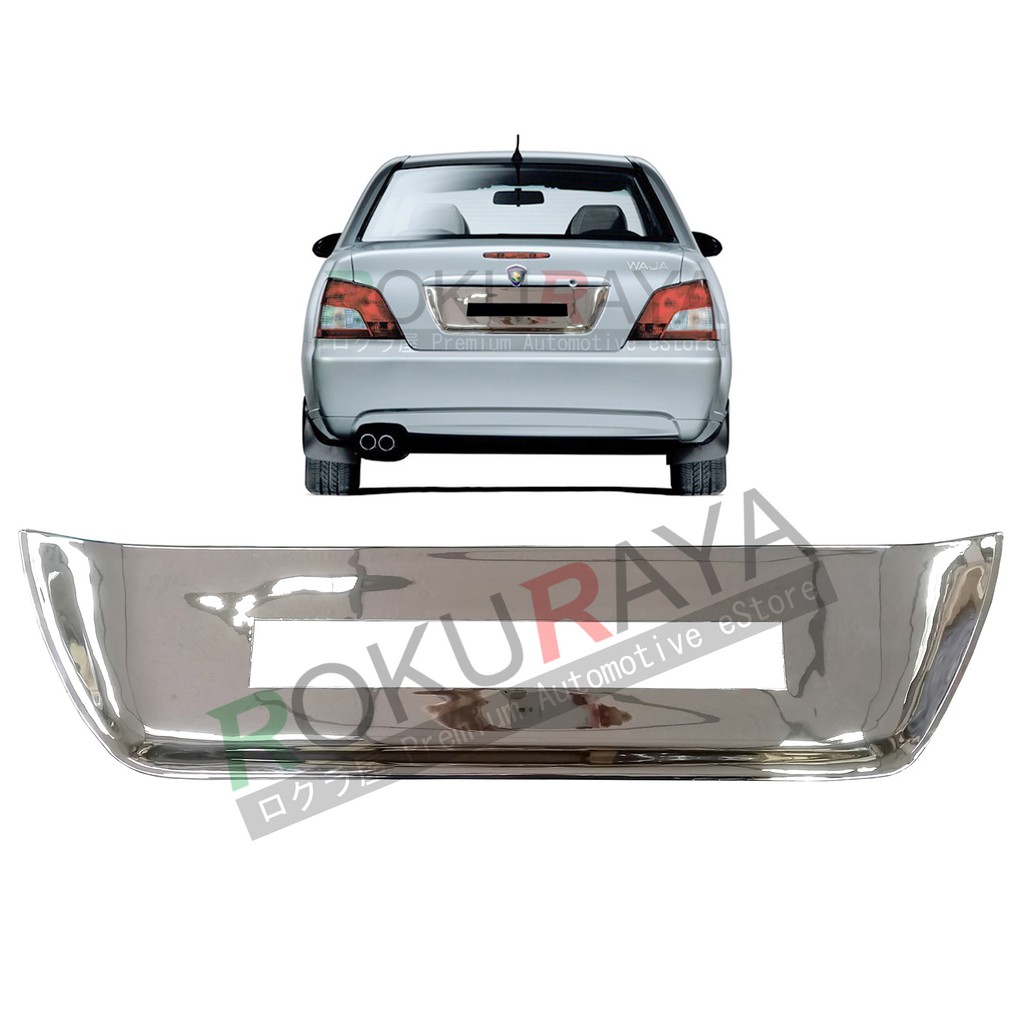 Proton Waja Rear Back License Number Plate Holder Nombor Plat Chrome ...