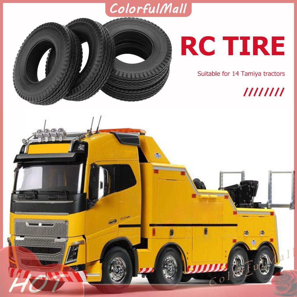 Co.4pcs Tyres for Tamiya 1/14 Remote Controlled Tractor Trailer/Truck ...