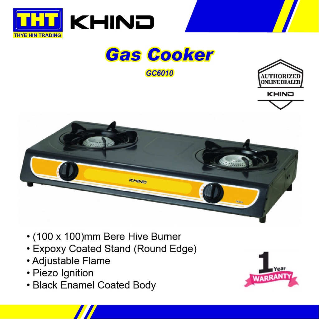 Khind Gas Cooker - GC6010 | Shopee Malaysia
