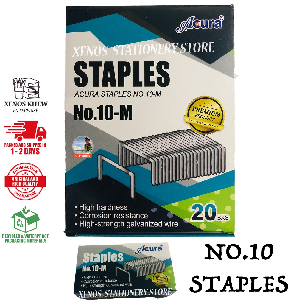 MAX STAPLES NO.10 / PLUS STAPLES NO.10 / FABER CASTELL NO.10 / PERFECT ...