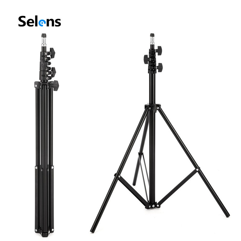 Selens 240cm Ring Light Stand Flash Light Speedlite Stand Holder Tripod ...