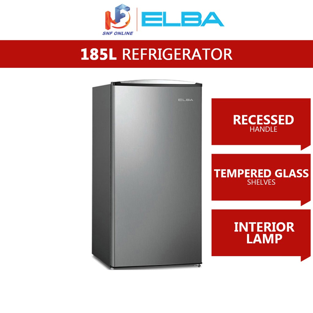 Elba Single Door Fridge Refrigerator (185 L) ER-C1815(SV) | Shopee Malaysia