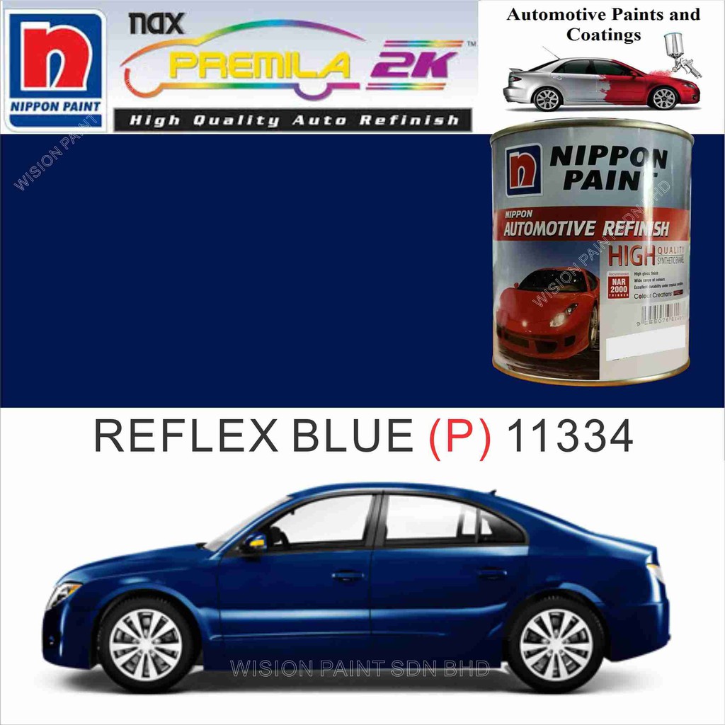 REFLEX BLUE 11334 ( 1L ) NIPPON AUTOMOTIVE REFINISH NAX PREMILA 7000 2K ...