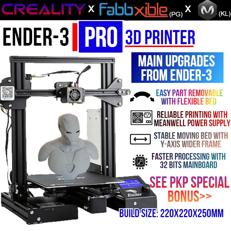 Creality 3D Ender 3 PRO 3D Printer DIY Kits (Unassembled) | Shopee Malaysia