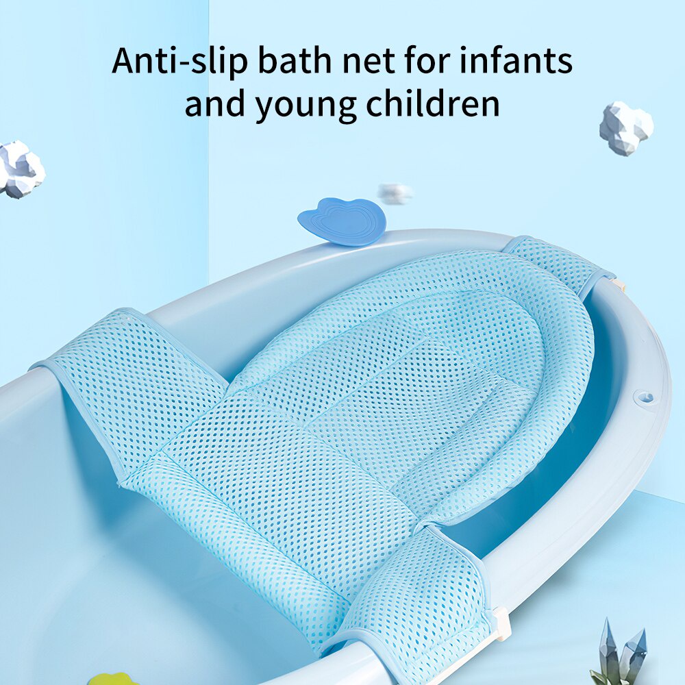 EZYLITTLES Adjustable Baby Bath Net Cushion Pad Shower Newborn Bath ...