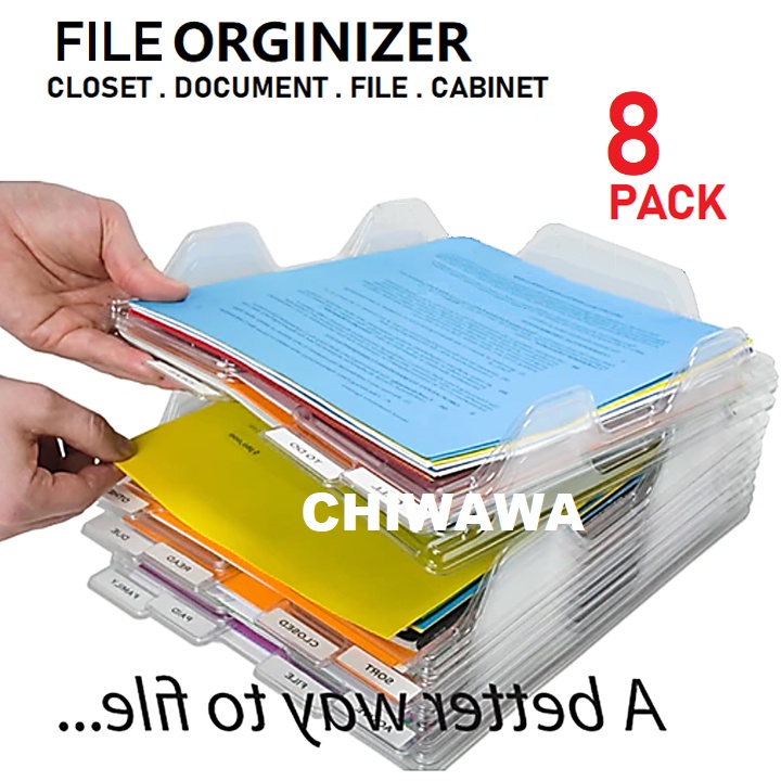 EZSTAX Storage Folding Board Document File Clothes Cloth Rack Drawer Desk Closet Cabinet Fast ...