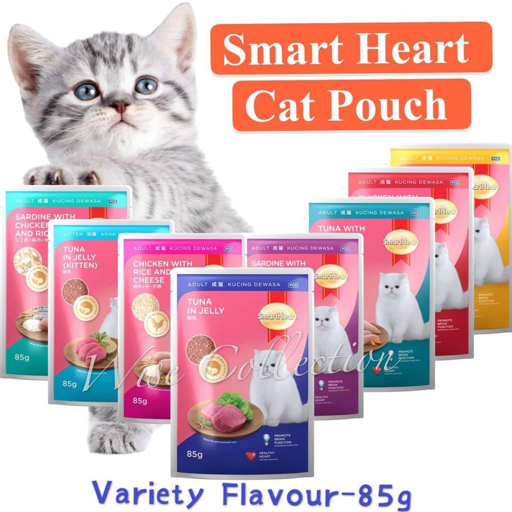 Smart Heart Cat Pouch 85g-Assorted Flavour | Shopee Malaysia
