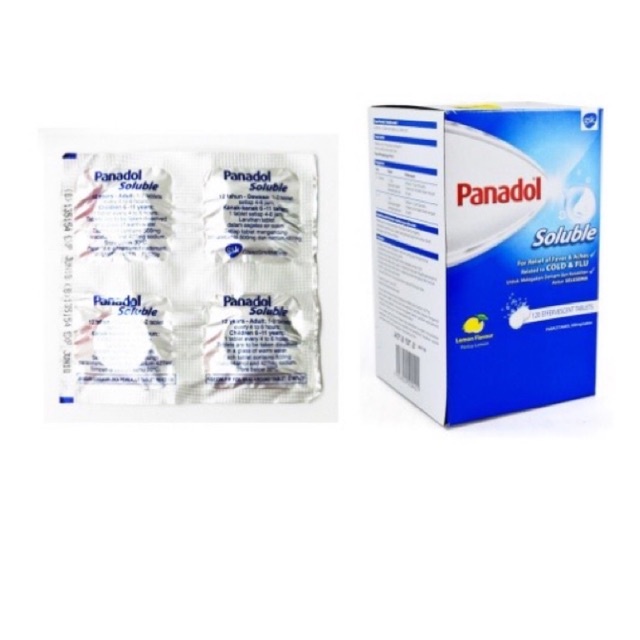 Panadol Soluble 4 Tablets / 1 Strip - Original Flavour | Shopee Malaysia