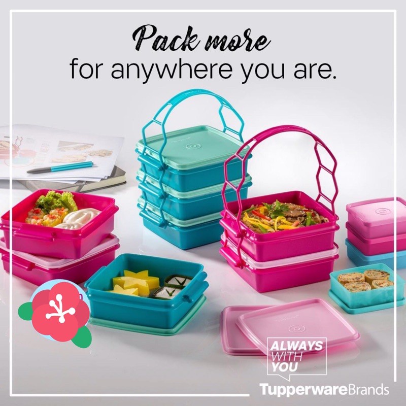 TUPPERWARE Small Goody Box(4) With Cariolier(1) (1 set) | Shopee Malaysia
