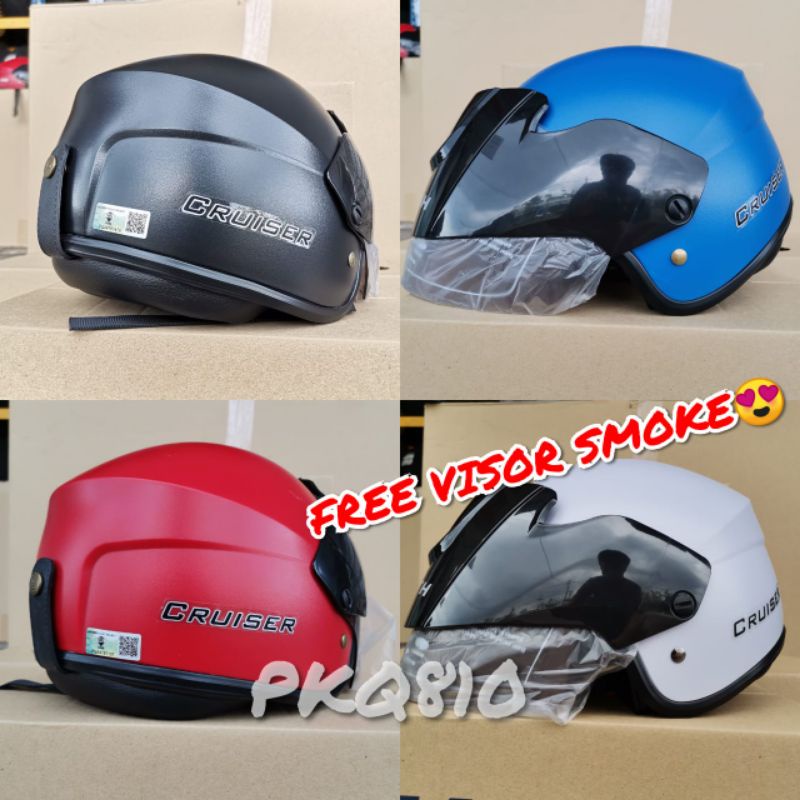 SIRIM Certificated ‖ HELMET KEITH KH CRUISER BLACK BLUE MATT RED GREY ...