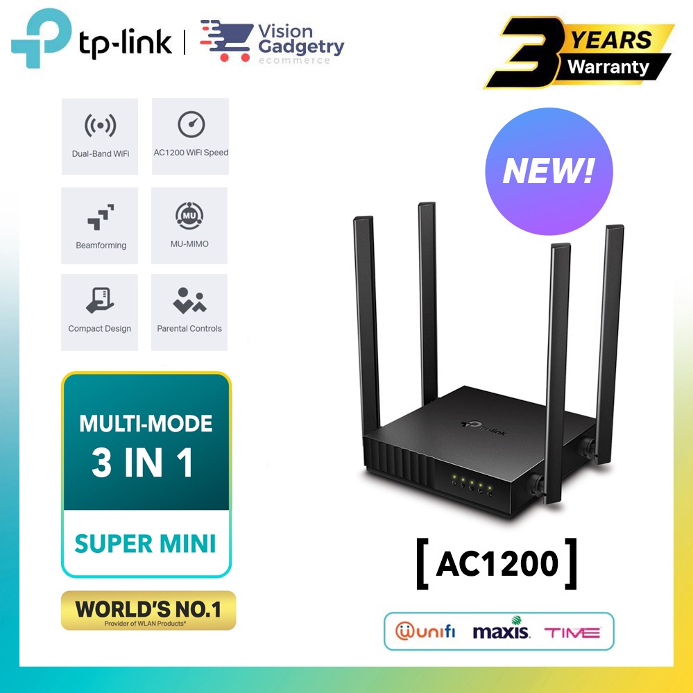 TP-Link Archer C54 AC1200 Dual Band Multi-Mode 3in1 Wireless Wifi ...