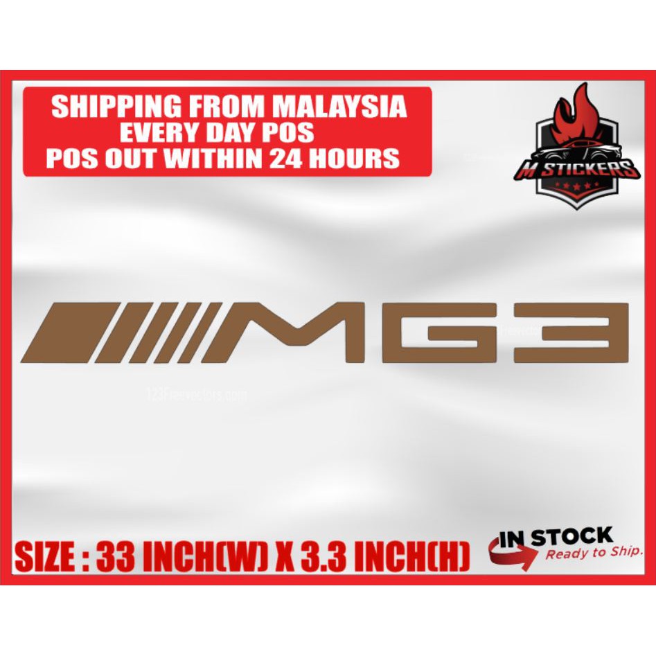 [M STICKERS] MG3 MYVI WINDSCREEN CAR STICKER KERETA | Shopee Malaysia