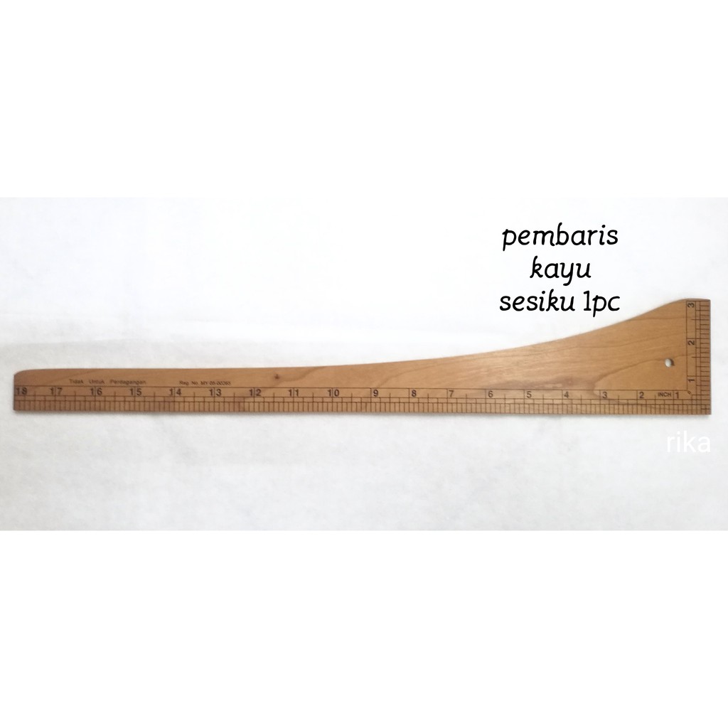 Pembaris kayu sesiku 18inch 1pc | Shopee Malaysia