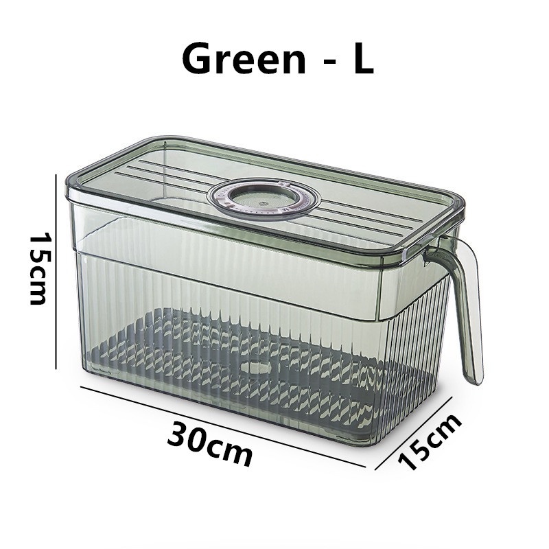 【PLAYFUL】Refrigerator Storage Kitchen Food Keep Fresh Storage Box ...