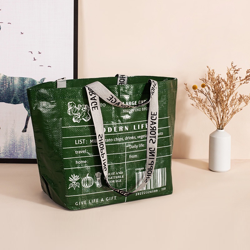 Women Large Shopping Bag Washable Eco-Friendly Ripstop Reusable ...