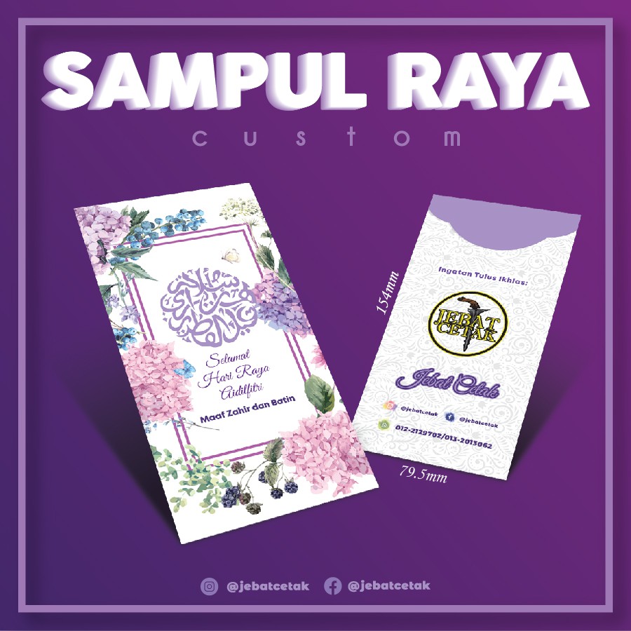 Sampul Duit Raya Custom 2021 | Siap packing!!! | Custom Money Packet ...