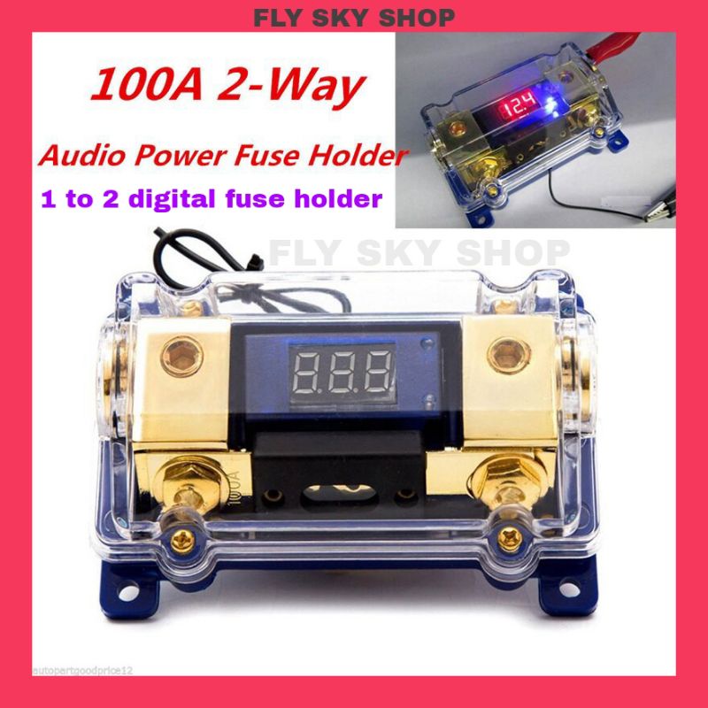 🔥HIGH PERFORMANCE CIRCUIT DIGITAL DISPLAY FUSE BOX HOLDER CAR AUDIO ...
