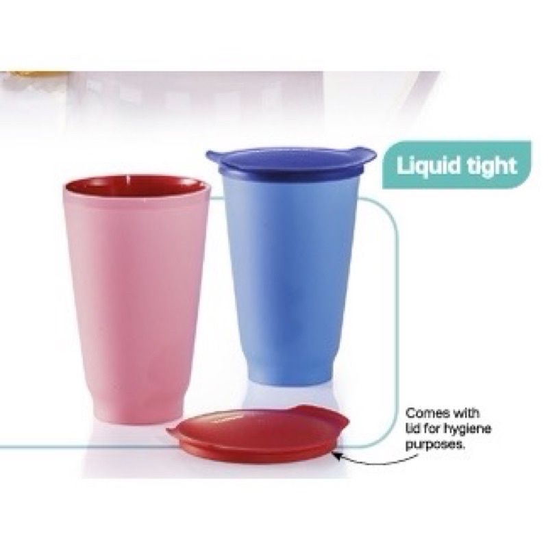 Tupperware Allegra Tall Cup 450ml (2pcs) | Shopee Malaysia