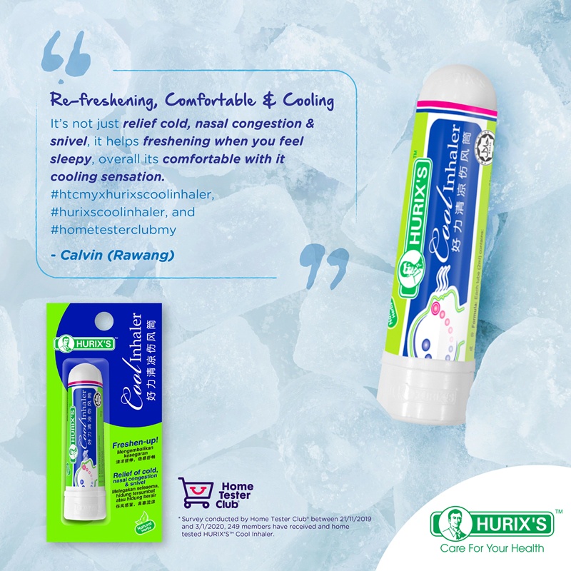 HURIX'S Cool Inhaler (2ml) - relieve nasal congestion | Shopee Malaysia