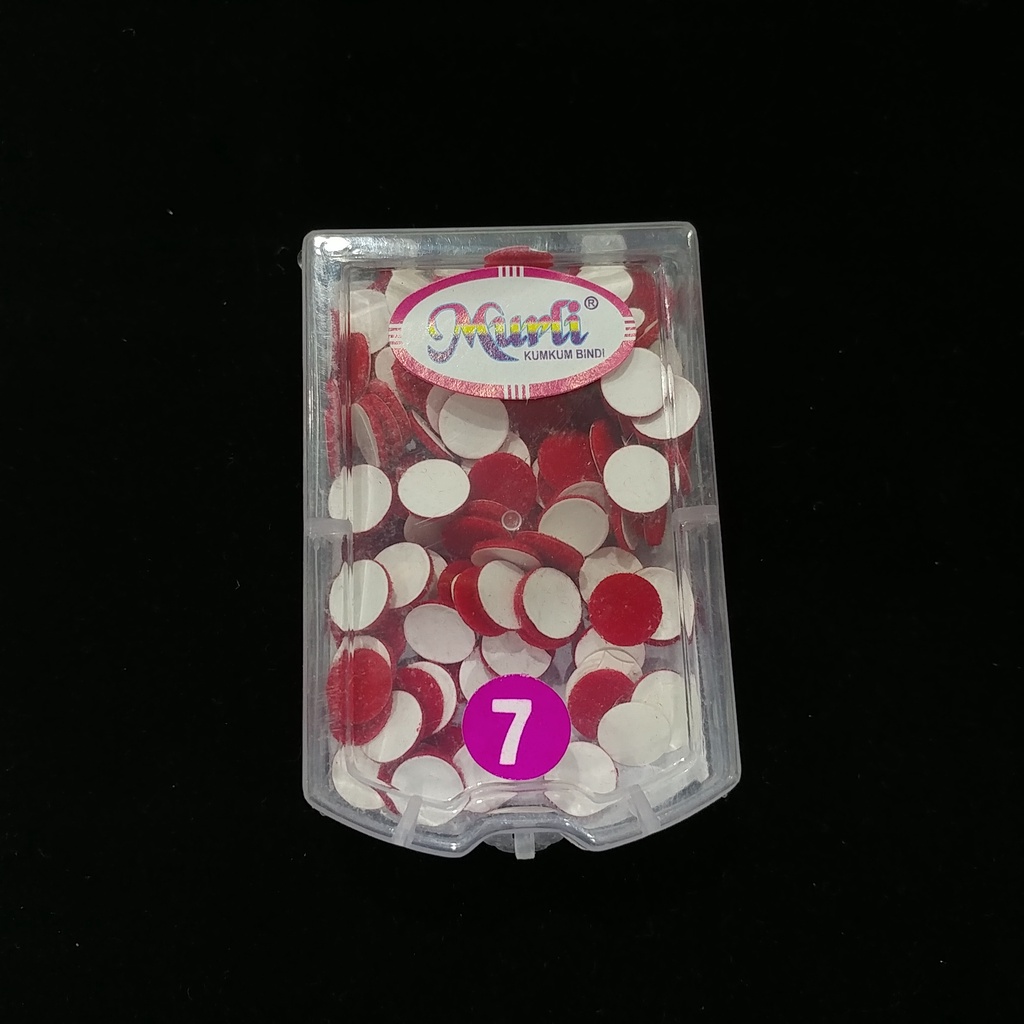Murli Red Box Bindi Pottu Size 7 - 0.8 Cm | Shopee Malaysia