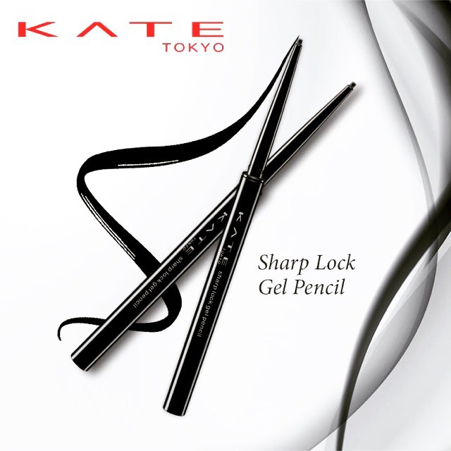 KATE Sharp Lock Gel Pencil Eye Liner 1.5mm - BK-1 (Black) | Shopee Malaysia