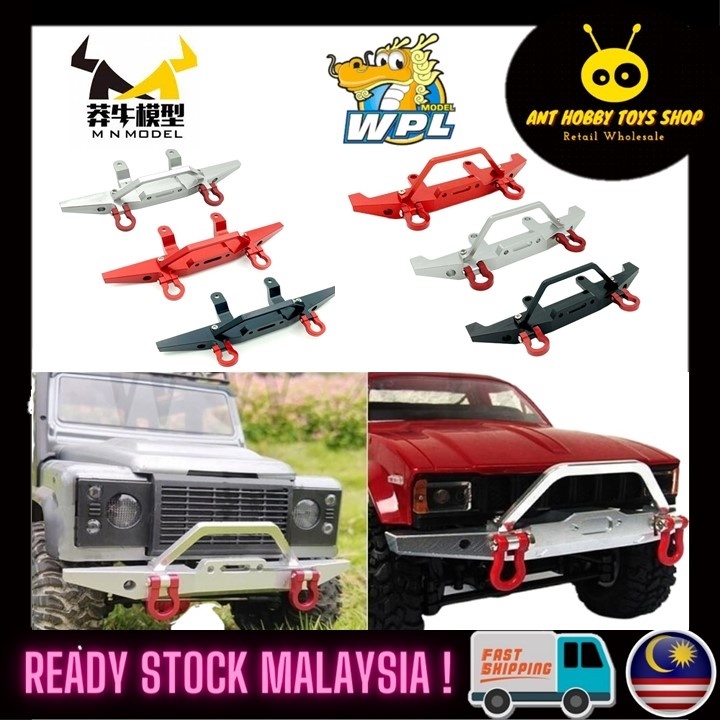 Metal Front Bumper for WPL C14 C24 C24-1 1/16 MN D90 FJ40 MN45 MN90 ...