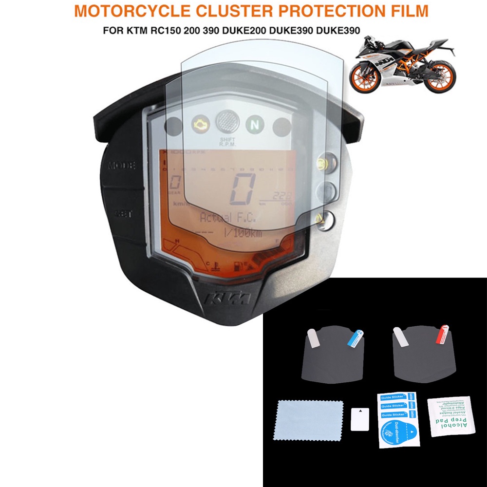 BDJ 2PCS Motorcycle For KTM Duke RC 200 390 TPU instrument protection ...