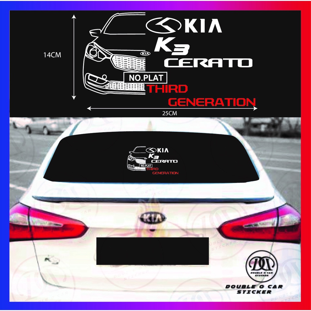 [Ready Stock]Kia K3 Cerato third generation line shape sticker KI00481 ...