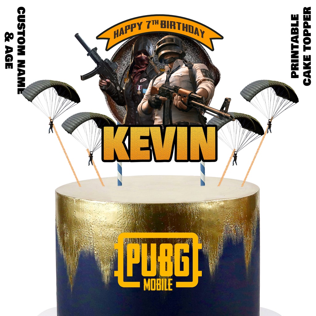 PUBG CAKE TOPPER BIRTHDAY | Shopee Malaysia