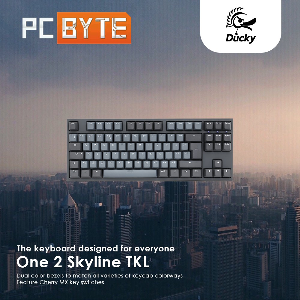 Ducky One 2 TKL Cherry MX Mechanical Keyboard - Skyline PCByte | Shopee Malaysia
